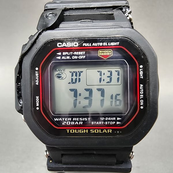 Casio G-Shock G-5600 Watch Men 41mm Digital Black Tone Alarm Chrono ...