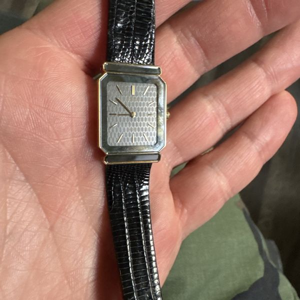 Vtg Ladies Seiko Tank Watch with Grey Dial | WatchCharts Marketplace