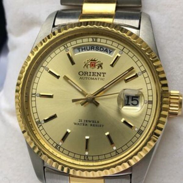 NIB! VERY RARE Orient President TWO TONE Datejust Automatic Watch New ...