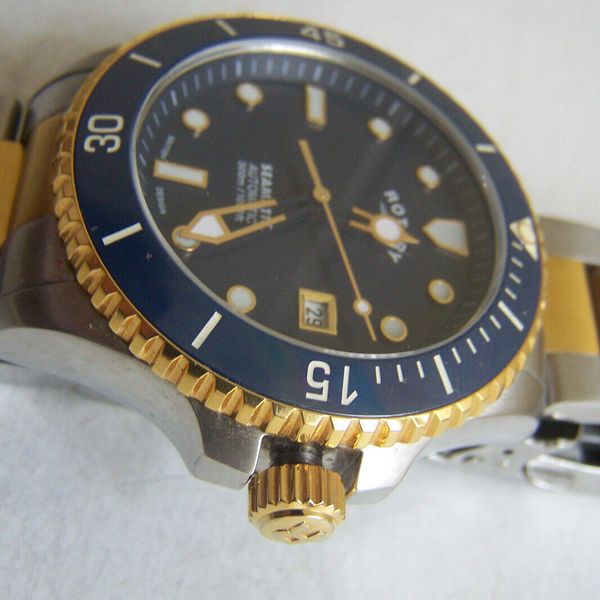 Rotary Seamatic, Stainless Steel Men's Automatic Watch - GB05436/05 ...
