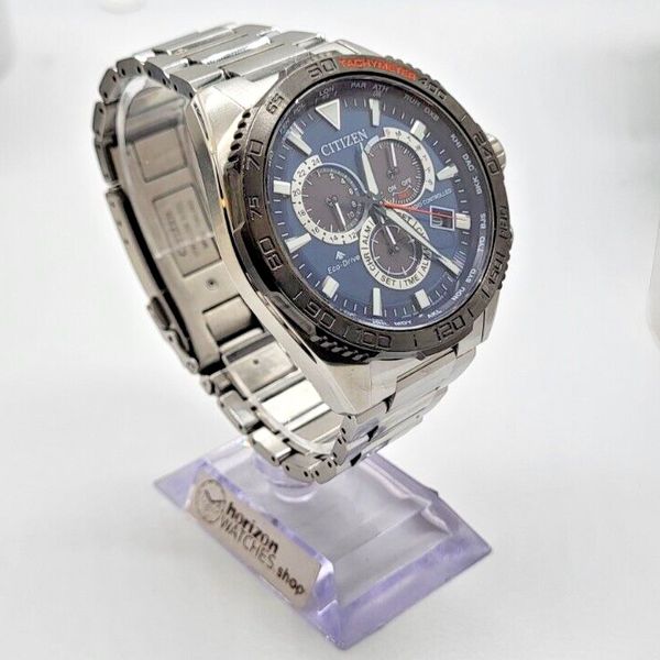 Citizen Promaster Eco-Drive Blue Chronograph Dial Men's Quartz Watch ...