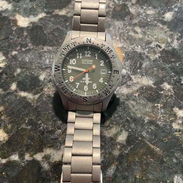 Citizen Oxy 7873-K16288CK Eco-Drive Bi-Directional Compass Bezel Field ...