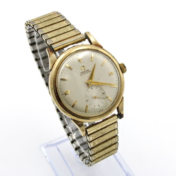Vintage Omega 34mm 10K Gold Filled Automatic 6.5IN Men's Wristwatch # ...
