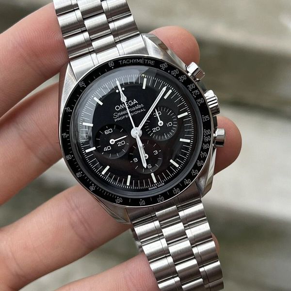 2025 Omega Speedmaster Moonwatch Hesalite Full Set 100% Authentic with ...