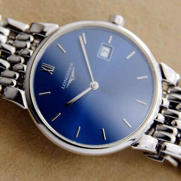 Authentic Longines Flagship Date Blue Dial Ref.L5.632.4 Quartz Mens ...