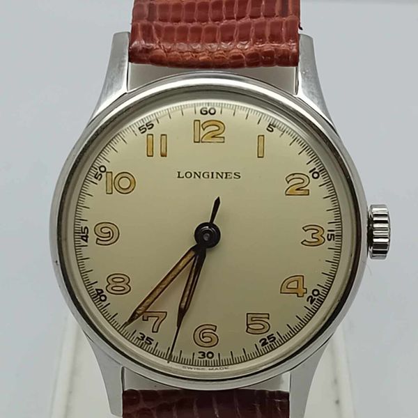 LONGINES CAL 12.68.N MILITARY STYLE MECHANICAL SWISS MADE MENS WATCH ...