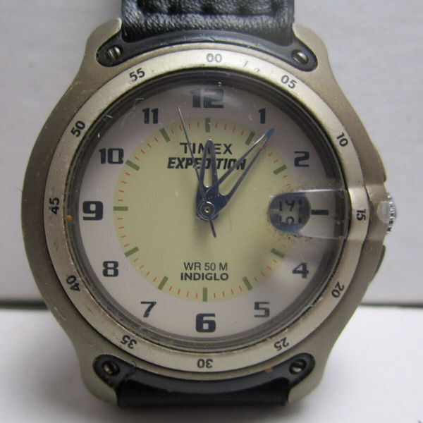 Timex Ladies Expedition Indiglo WR 50M Quartz Watch W/Date Works Great ...