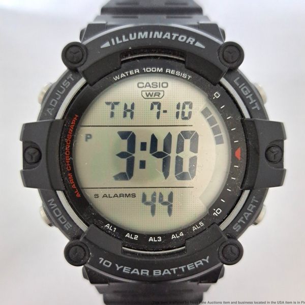 Casio AE 1500WH Illuminator Night Black Digital Mens Wrist Watch ...