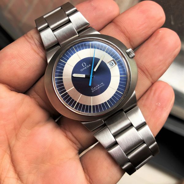 FS: Omega Dynamic Oversized Vintage Bullseye Super Rare Automatic Blue ...