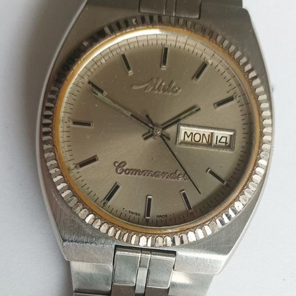 Mido commander rare vintage watch men automatic | WatchCharts Marketplace