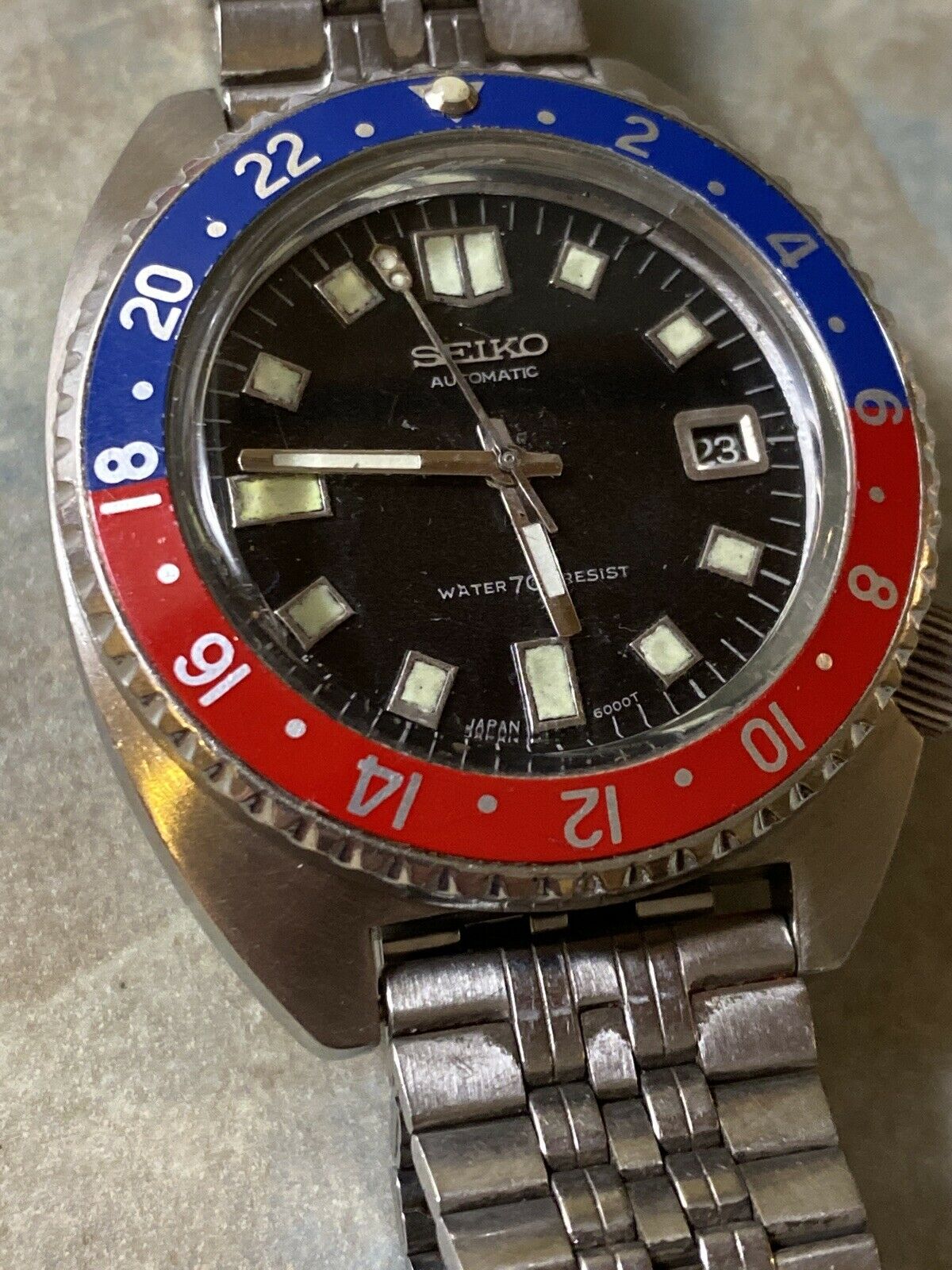 Seiko 6105-8000 Case-Benrus 17 Jewel Movement(PLEASE READ BEFORE BUYING ...