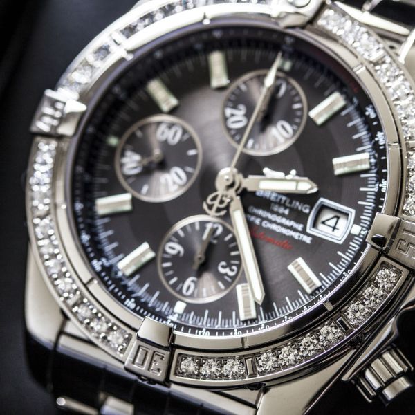 FS: Breitling Chronomat Evolution Grey Dial with Breitling Diamond ...