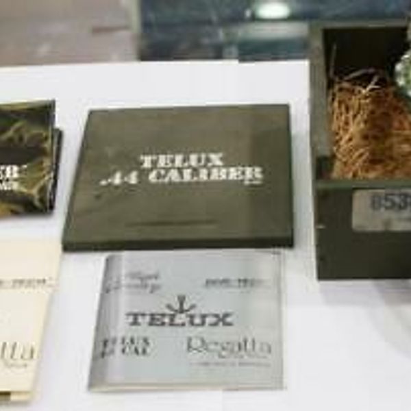 Telux .44 Caliber Rotating Bezel Wristwatch With Box/Papers NEEDS REPAIR | WatchCharts Marketplace