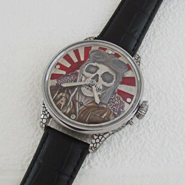 PATEK PHILIPPE SKULL PILOT Antique Swiss Amazing Art Deco Men's Watch ...