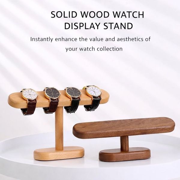 Wooden Watch/Bracelet Display Stand - Walnut | WatchCharts Marketplace