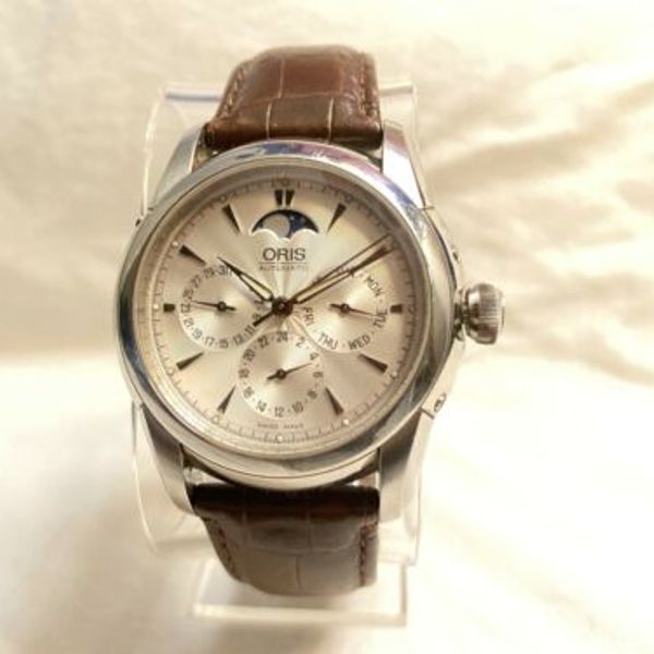 Oris Artlier Triple Calendar Moonphase Stainless Steel Automatic Watch ...