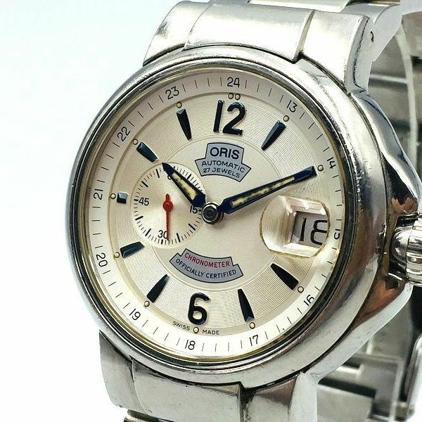 ORIS Watch 7496 Men's Automatic St.Steel Chronometer Small Seconds Date ...
