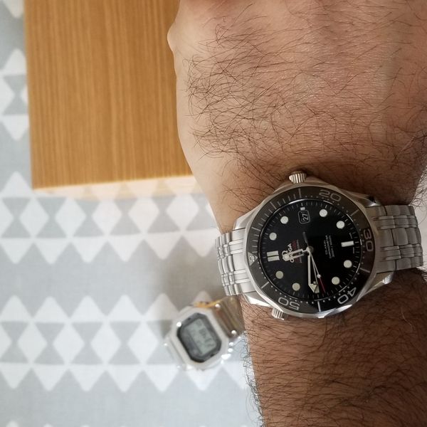 Omega Seamaster 300 ceramic bezel, black, 2500 movement, recent service ...