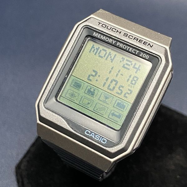 Vintage Casio VDB-200 Touchscreen Memory Protect 200 Digital Quartz ...