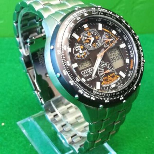 Citizen eco-drive Skyhawk AT Titanium U600-S049661 HST VGC radio ...