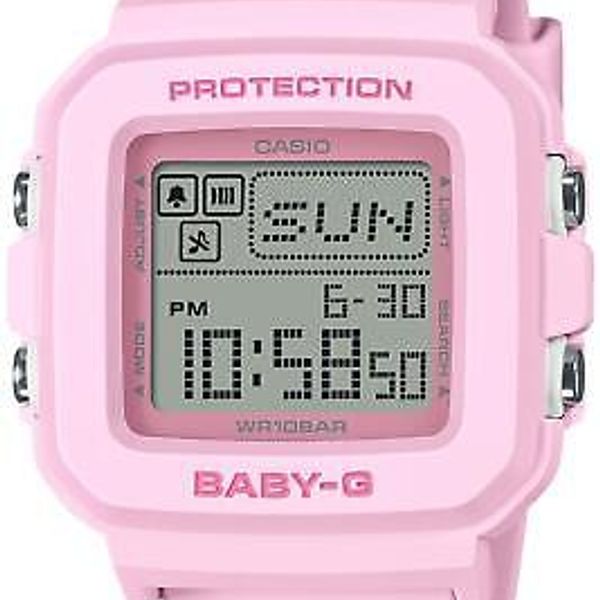 CASIO BABY-G BGD-10-4JF Pink Quartz Stopwatch Digital Women Watch New ...