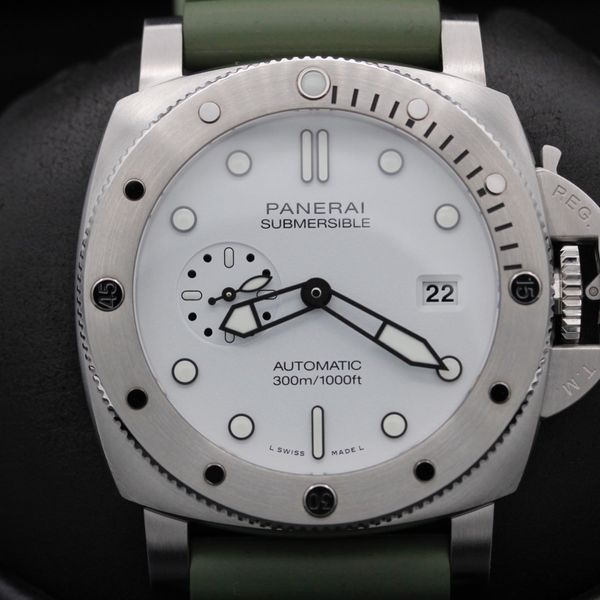 FSOT: Panerai Submersible QuarantaQuattro Bianco - PAM 1226 - Steel ...