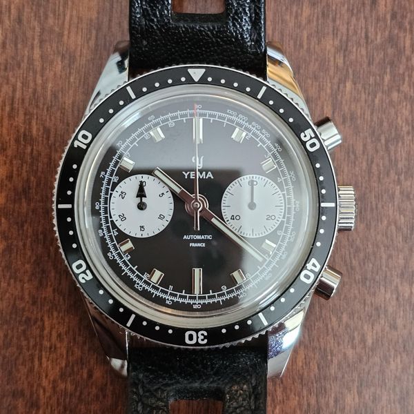 [WTS] Yema Speedgraf Reissue 39mm Reverse Panda Chronograph ...