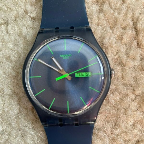 Swatch "Blue Rebel" SUON700 Wrist Watch | WatchCharts
