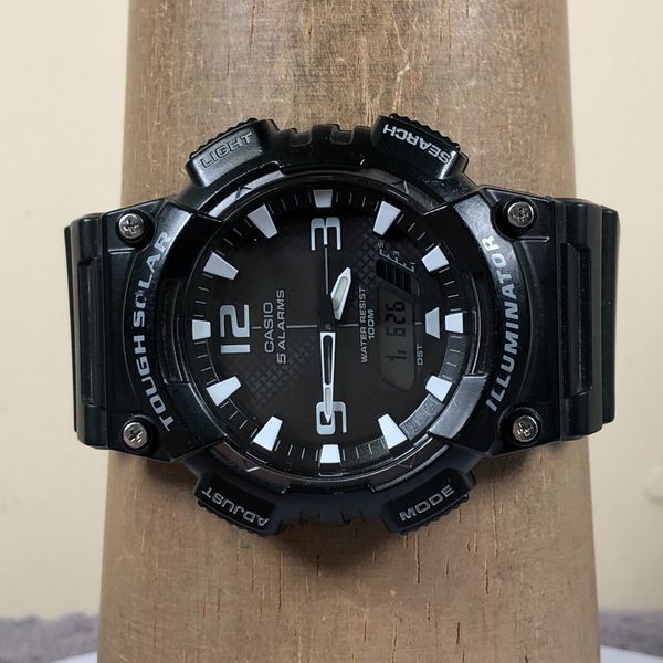 Casio Illuminator Men AQ-S810W Tough Solar Analog Digital Watch 8 1/4 ...