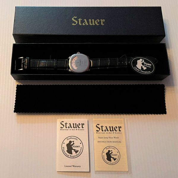 Stauer 1930 DASHTRONIC Automatic 21 Jewels Jump Hour Men's Watch New ...