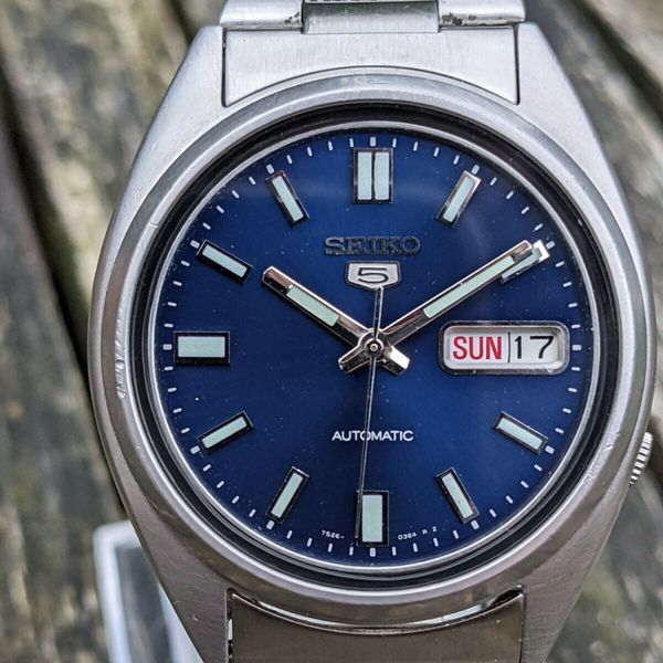 Seiko 7S26-0480 SNXS77 Blue Dial 2002 Automatic- Excellent Original ...