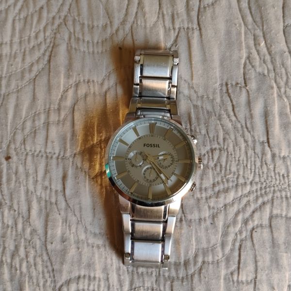 Fossil FS4359 Chronograph Grey Dial Stainless Steel Men's Watch Needs ...