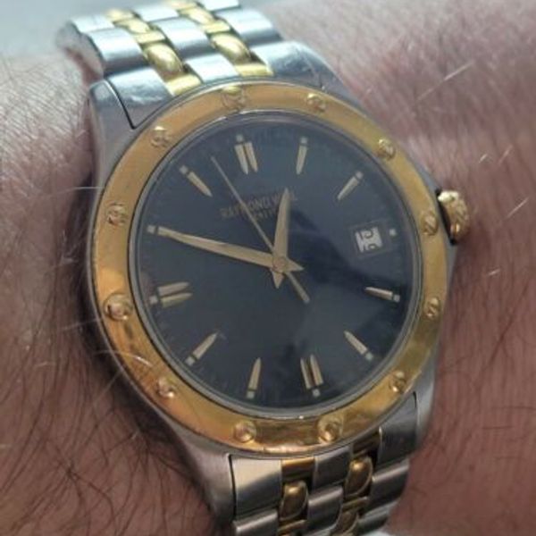 Raymond Weil Tango Ref. 5590 - Blue Dial Men Watch | WatchCharts ...
