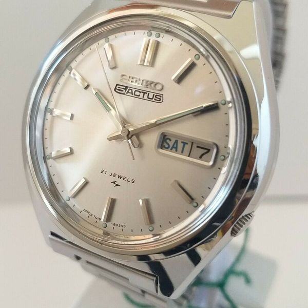 Vintage Seiko 5 Actus automatic, serviced, 21 jewels, from Jan/1975, 7019-8010 | WatchCharts ...