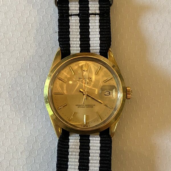 Circa 1984 Rolex Oyster Perpetual Date 15505 Gold Shell & Stainless NO ...