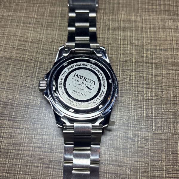 Invicta Pro Diver Black Dial Stainless Steel Men's Watch 26970 ...