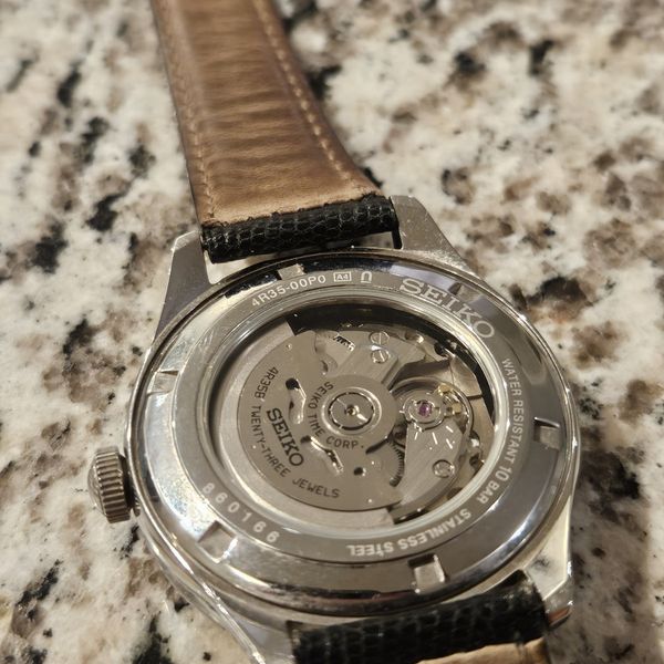 Seiko Automatic 4R35-00P0 White Dial Cal.4R35B Menâ s Watch ...