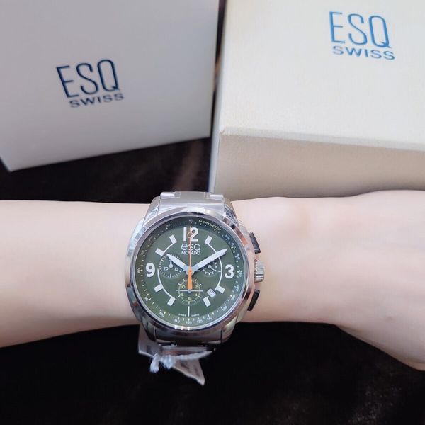 ESQ Movado Men's 07301416 Excel Green Chronograph watch New in Box ...