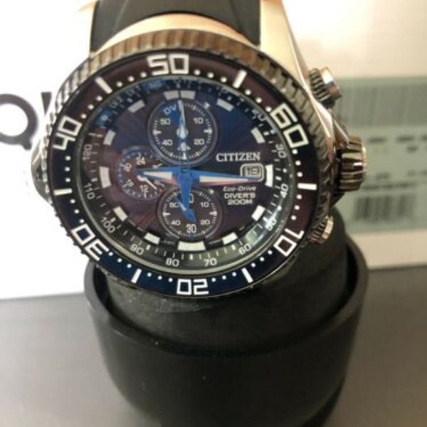 NEW CITIZEN ECO DRIVE DIVERS DEPTH METER AQUALAND PROMASTER WATCH ...