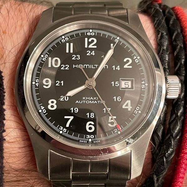 Hamilton Khaki Auto 42mm- BLACK dial | WatchCharts Marketplace