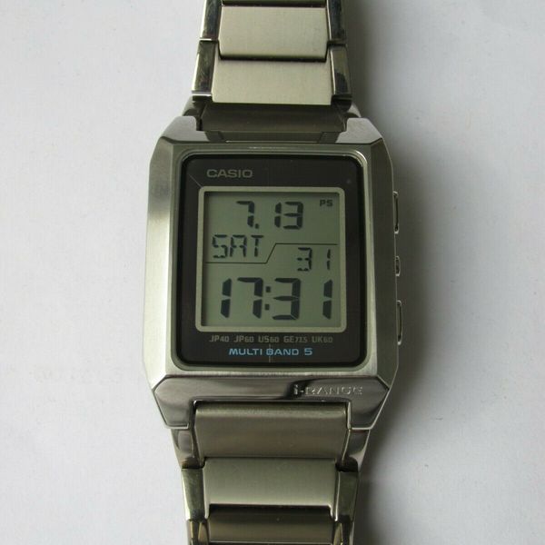 VINTAGE CASIO IRW-M200 WV-M401 i-RANGE TITANIUM MULTI BAND 5 TOUGH ...