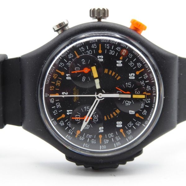 Swatch Chrono Alarm Firewall SOB402, 38mm | WatchCharts Marketplace