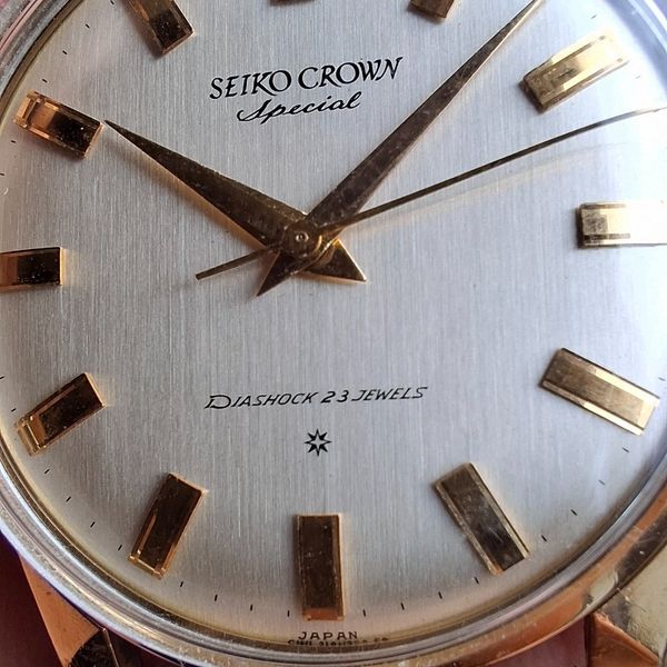 1961 SEIKO CROWN SPECIAL SD, 14K GF 14K Solid Gold Indexes Vintage Men ...
