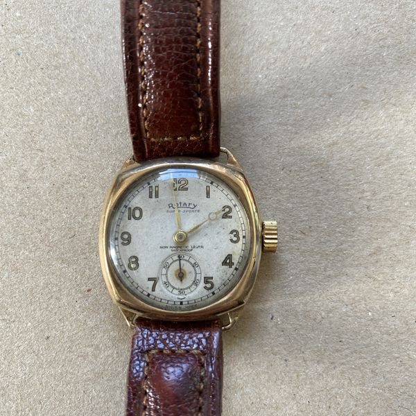 Vintage 1940s Rotary Super Sports Mens Mechanical Watch - Swiss ...