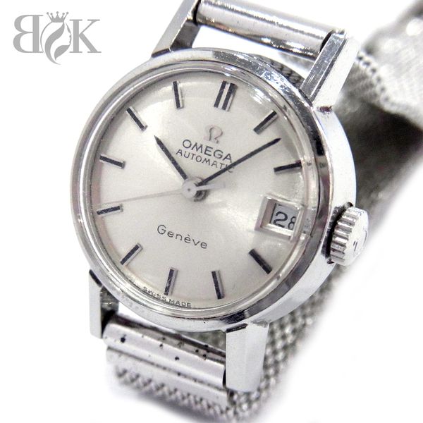 OMEGA Geneva cal.681 Ladies self-winding silver dial operating goods ...
