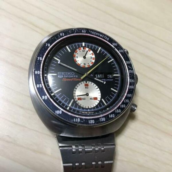 Seiko 5 Sports speed timer Automatic 6138-0010 Date Men's Watch wl14133 ...