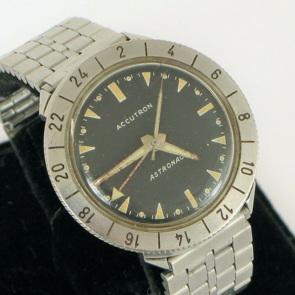 VINTAGE BULOVA ACCUTRON M4 ASTRONAUT STAINLESS STEEL WRIST WATCH ...