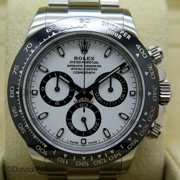 FS: Rolex 116500LN COSMOGRAPH DAYTONA CERAMIC BEZEL-WHITE DIAL ...