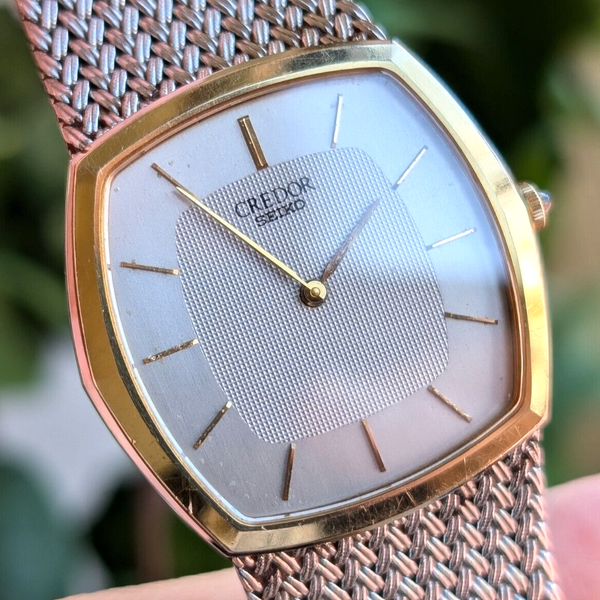 SEIKO CREDOR 5930-5391 Gold 14K quartz Men's Watch Vintage ...