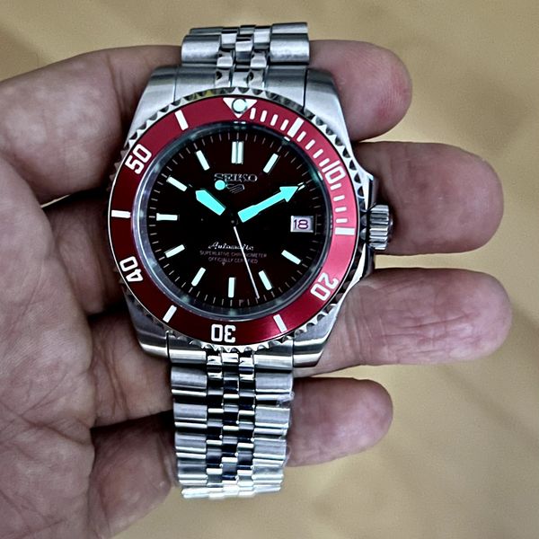 CRIMSON DEPTH Seiko MOD - J-STYLE EDITION / NH35 / Sapphire / Freshly ...